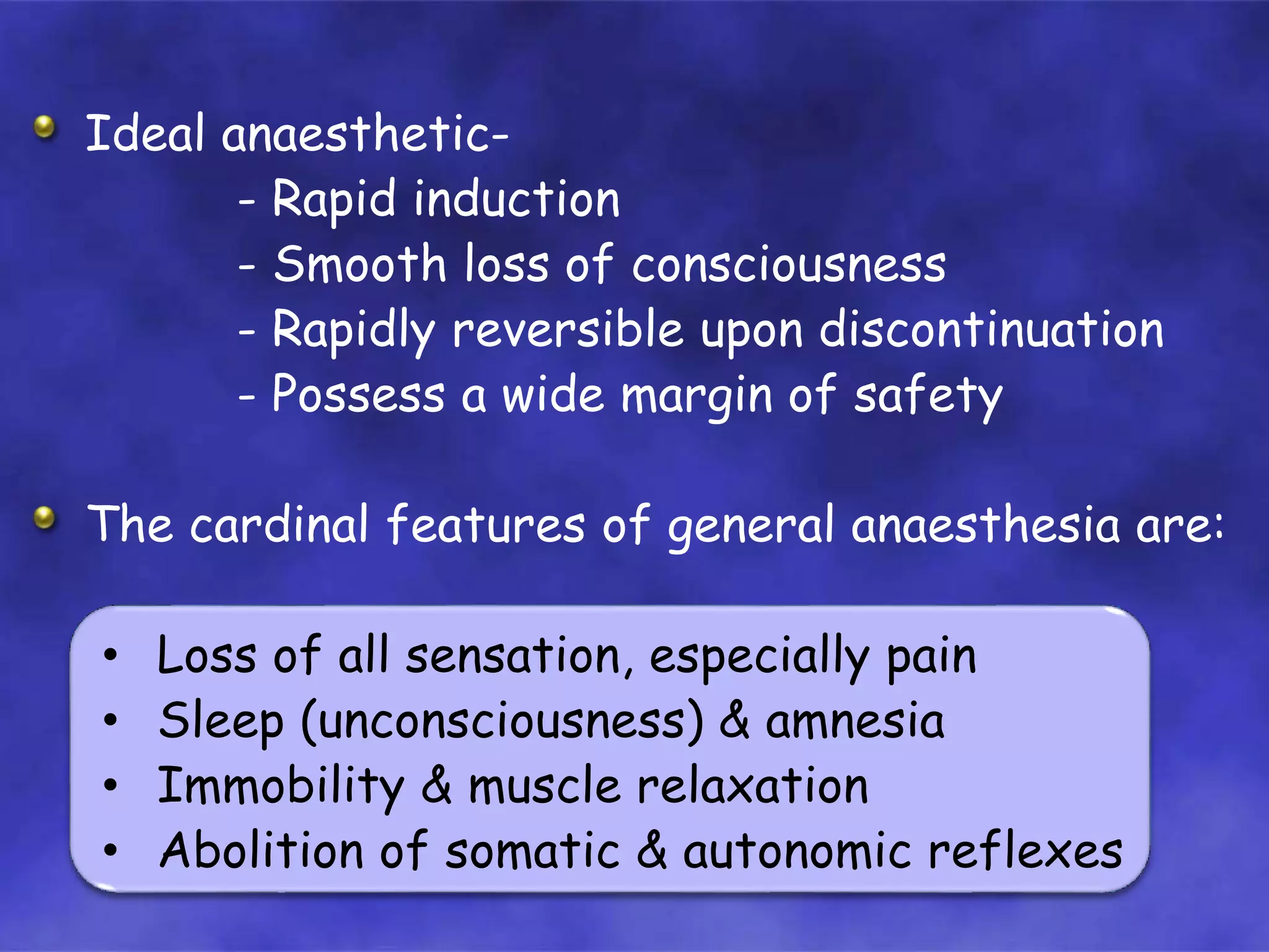 Preanaesthetic medication & general anaesthetics | PPTX