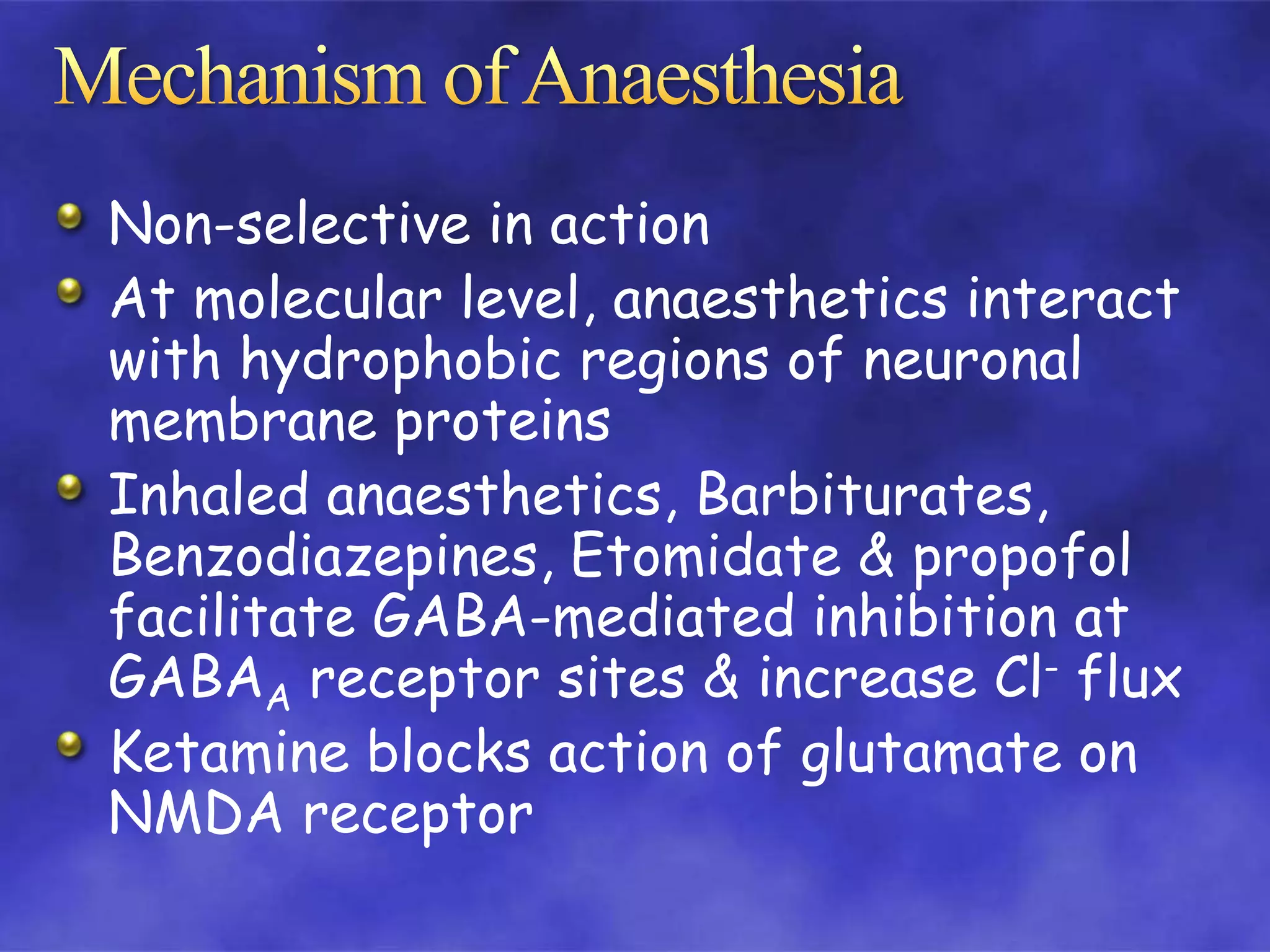 Preanaesthetic medication & general anaesthetics | PPTX