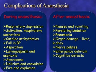 Preanaesthetic medication & general anaesthetics | PPTX