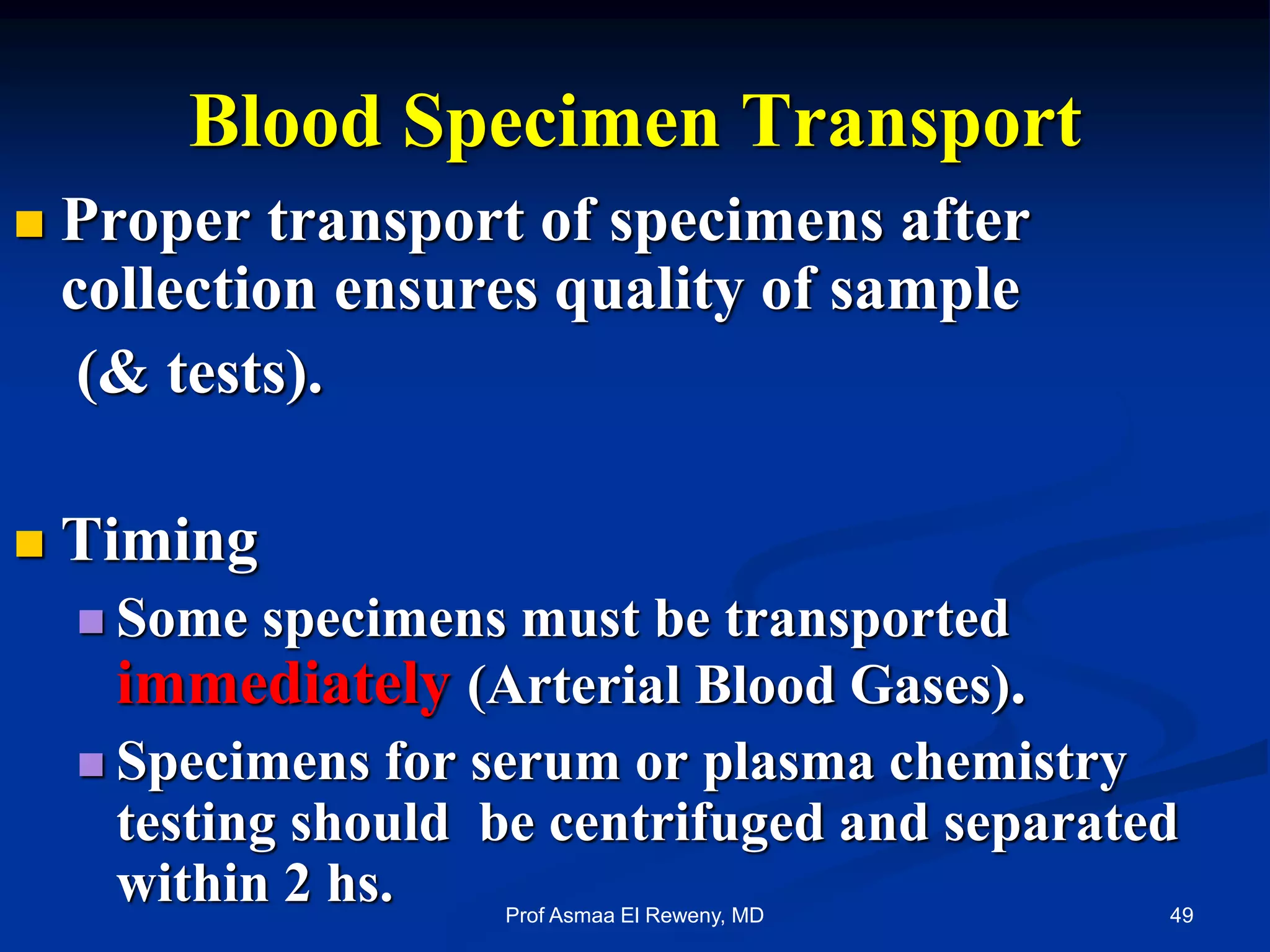 Preanalytical error clinical chemical tests | PDF