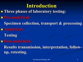 Preanalytical error clinical chemical tests | PDF