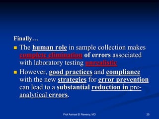 Preanalytical errors ab gs | PDF