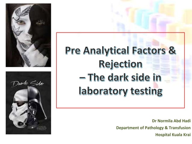 Pre analytical in lab testing | PPTX | Blood Disorders | Diseases and ...