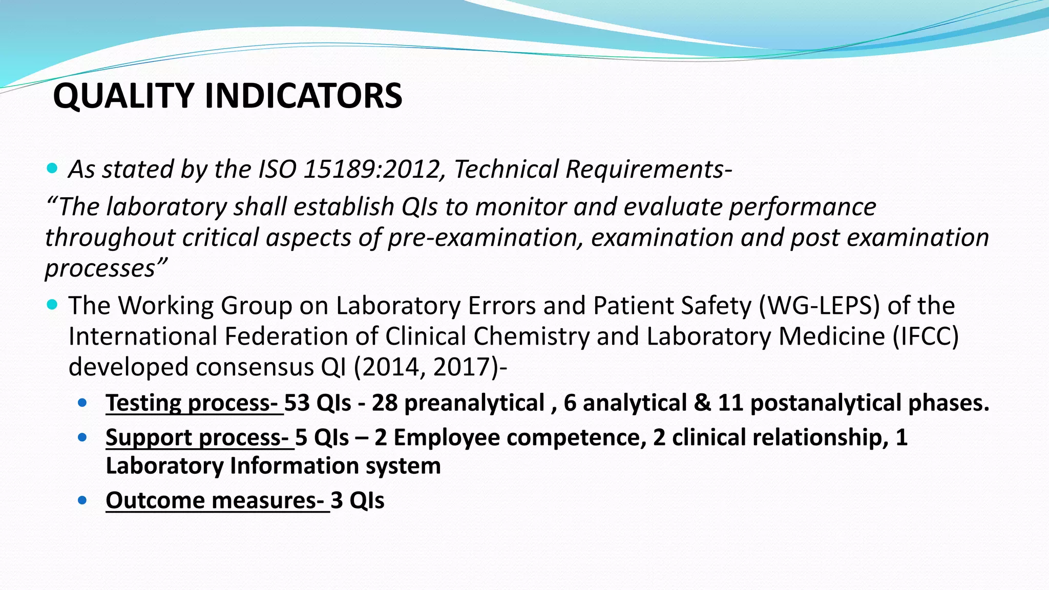 Preanalytical quality control practices in clinical laboratory | PPTX