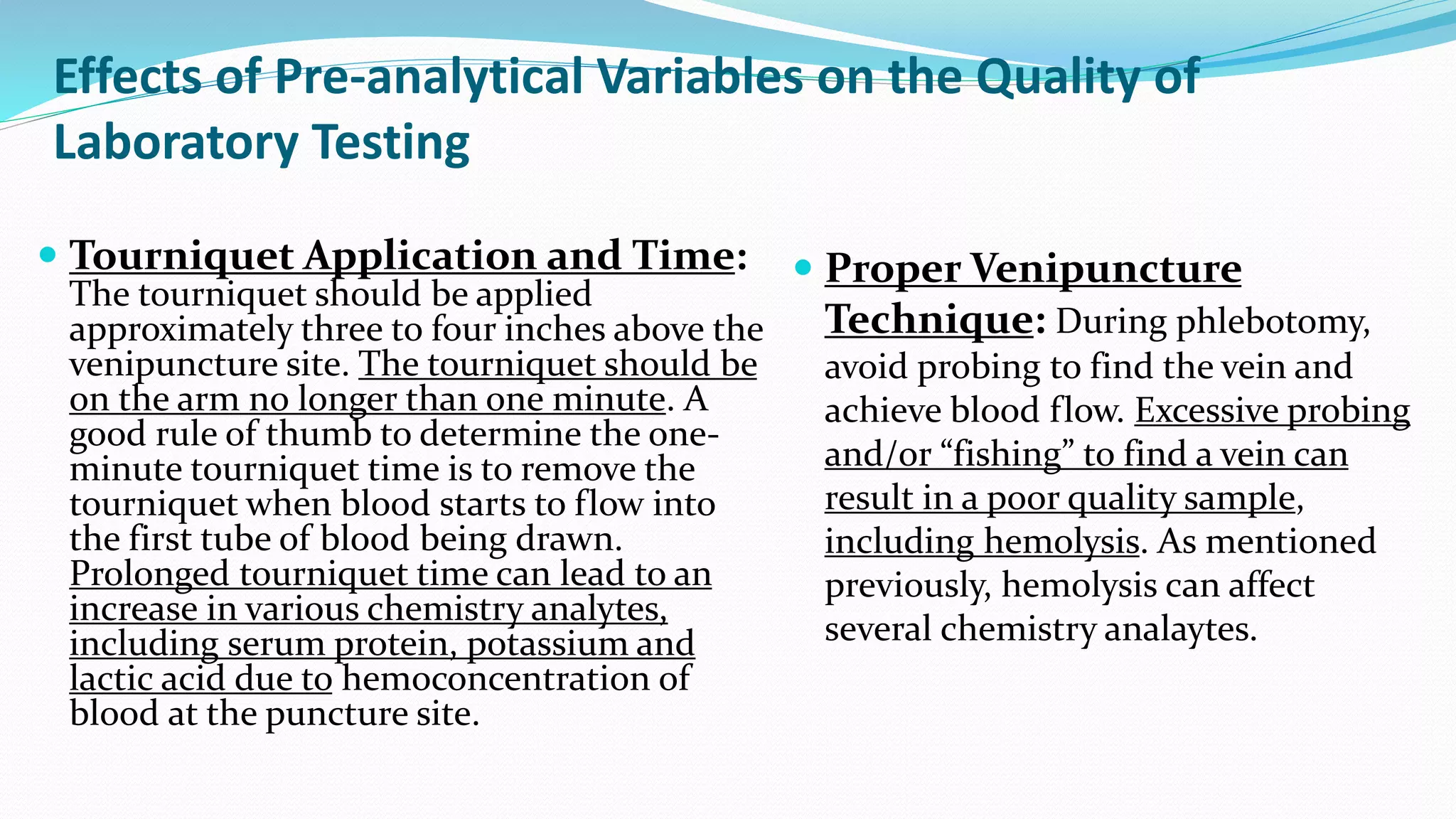 Preanalytical quality control practices in clinical laboratory | PPTX