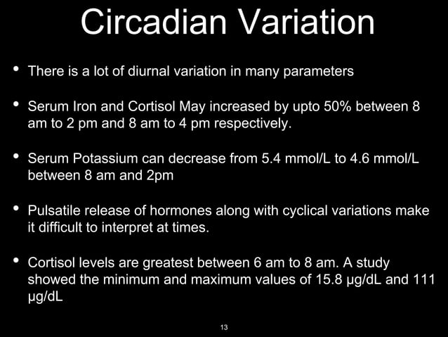 Preanalytical Variables And Biological Variation Pptx Endocrine And