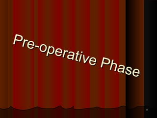 Pre and intra operative phase | PPT