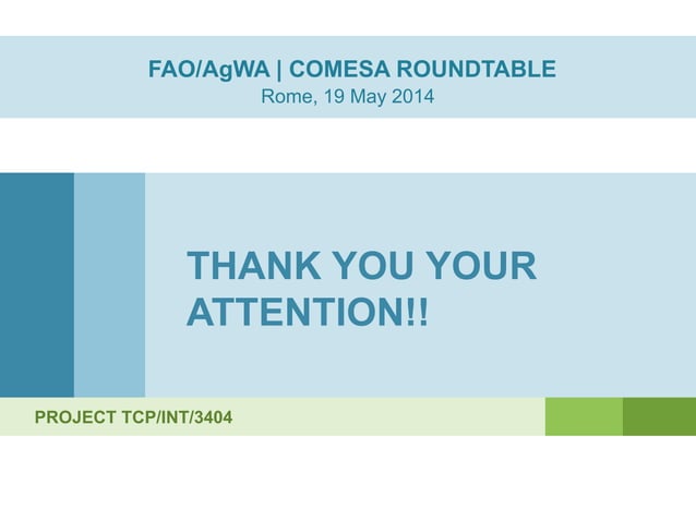 Support To The Pre- And Post-CAADP Compact Process For Improved AWM | PPT