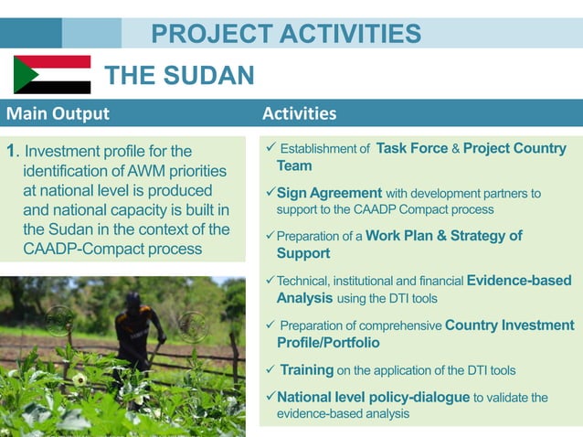 Support To The Pre- And Post-CAADP Compact Process For Improved AWM | PPT