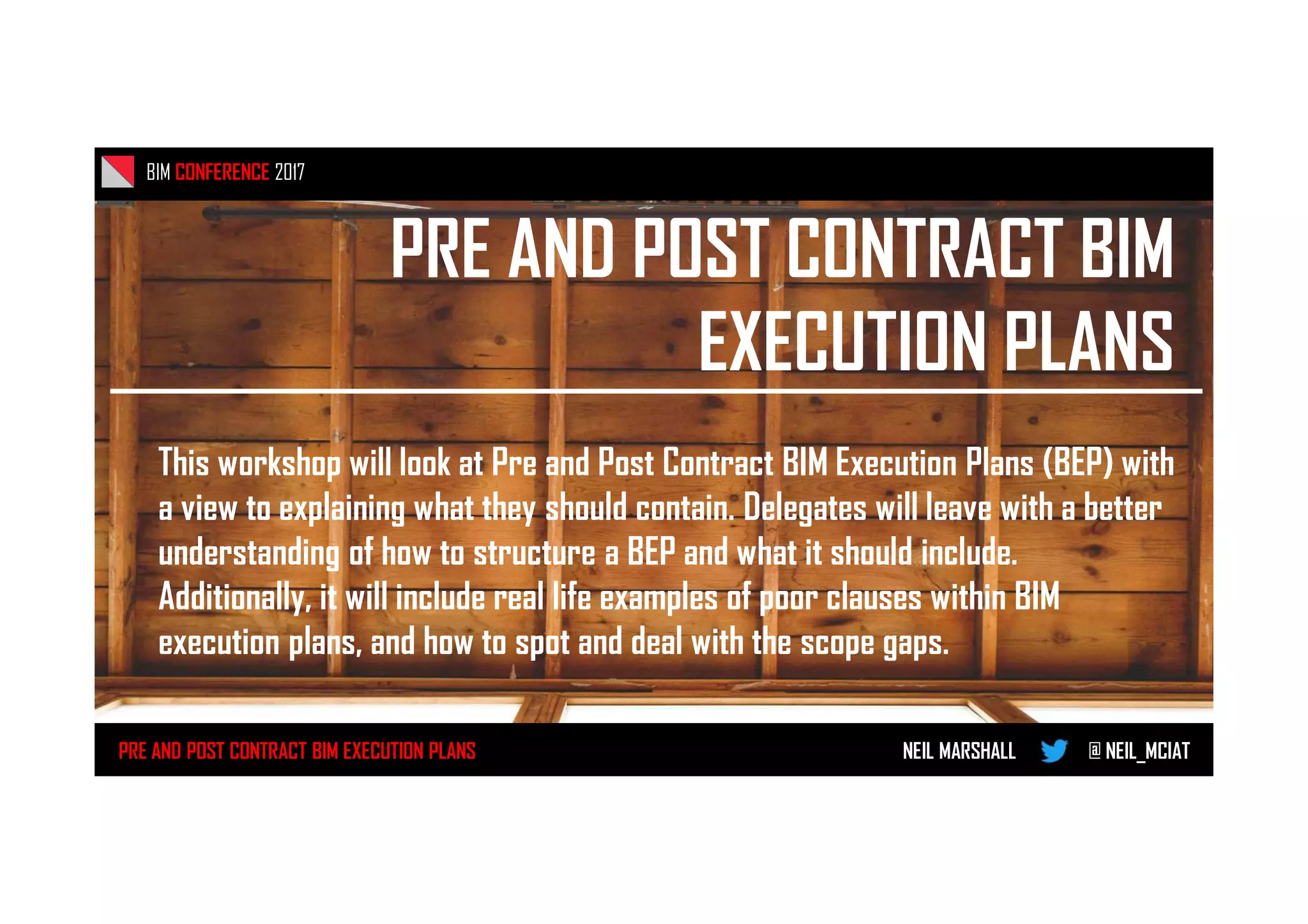 Pre and Post Contract BIM Execution Plans | PDF