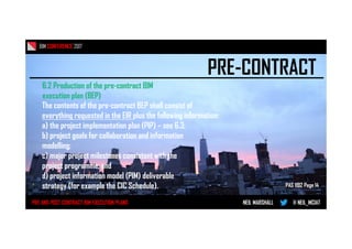 Pre and Post Contract BIM Execution Plans | PDF