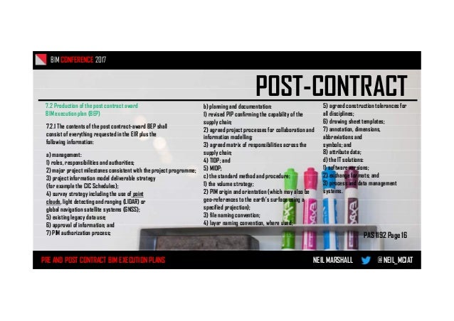 Pre and Post Contract BIM Execution Plans