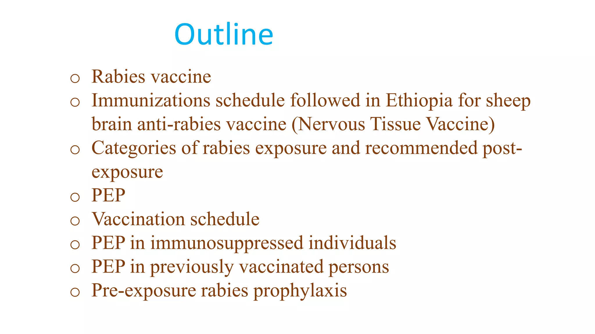 Overview of Rabies and Anti-Rabies Vaccine administration | PPT