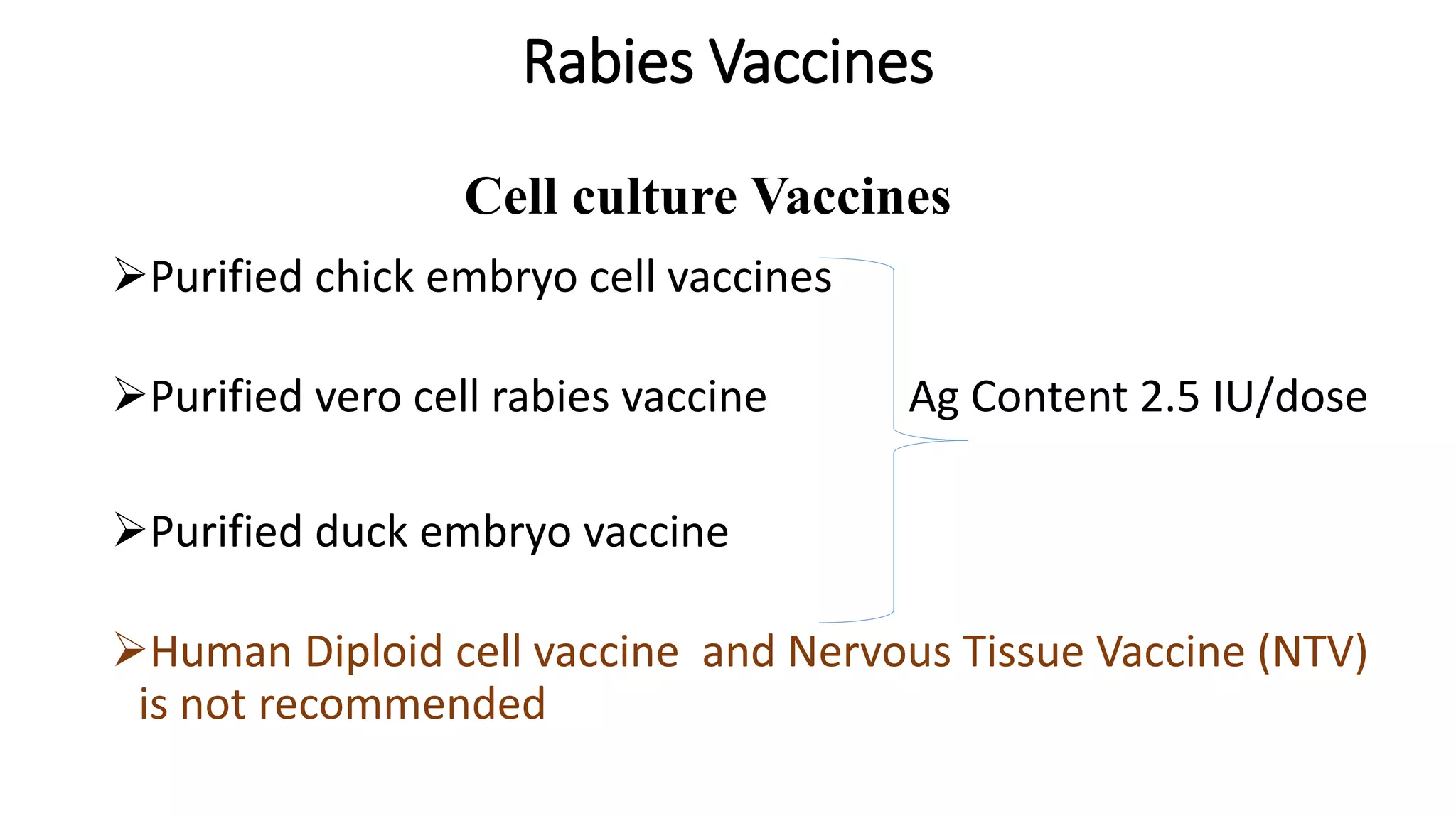 Overview of Rabies and Anti-Rabies Vaccine administration | PPTX