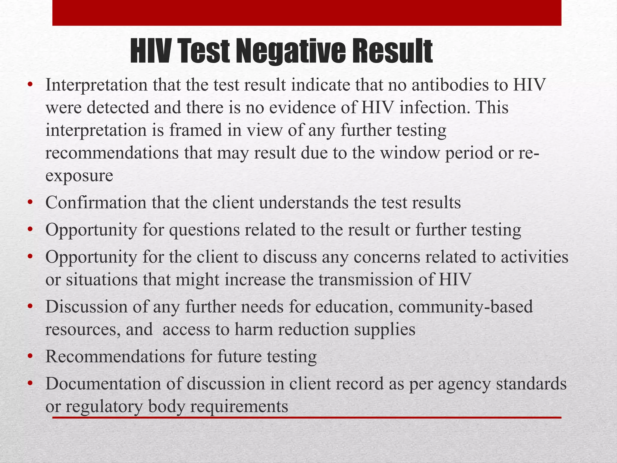 Pre and post HIV counseling (VCT) | PPTX