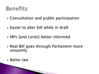 Pre and post-legislative scrutiny, House of Commons | PPTX | Civic ...