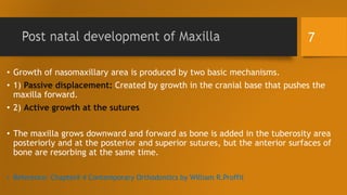 Pre and post natal growth of maxilla | PPTX | Bone and Joint Conditions | Diseases and Conditions