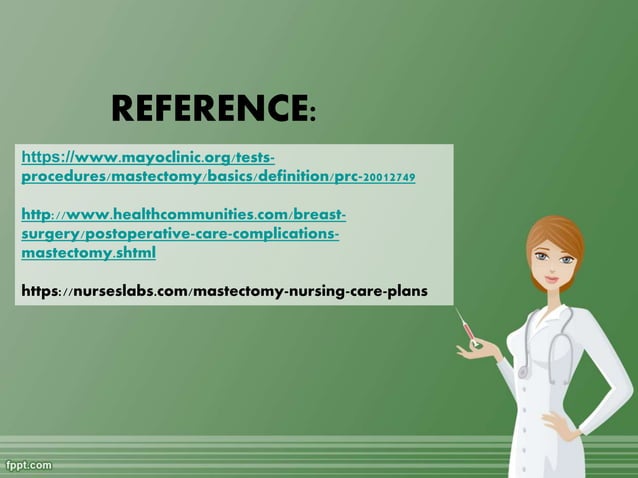 Pre and post of care for mastectomy | PPTX | Cancer | Diseases and ...