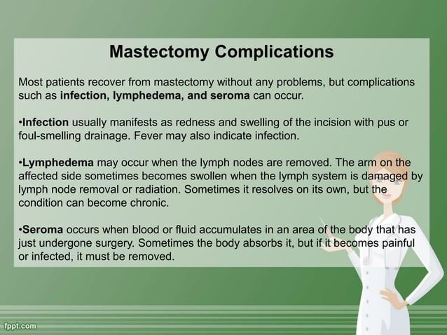 Pre and post of care for mastectomy | PPTX | Cancer | Diseases and ...