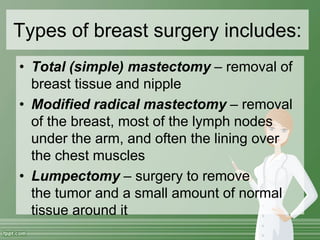 Pre and post of care for mastectomy | PPT