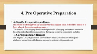PRE AND POST OP CARE Ward P.pptx presentation of pre and post OP ...