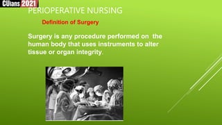 pre and post operative care.adult health | PPTX | Surgery | Medical Health