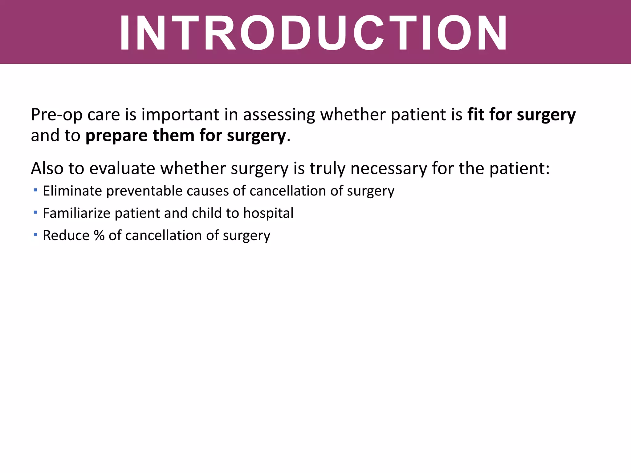 Pre and Post operative in Paediatric Surgery | PPTX