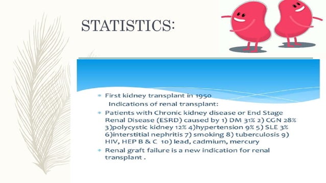 Pre and post operative in renal tranplant | PPTX | Surgery | Medical Health