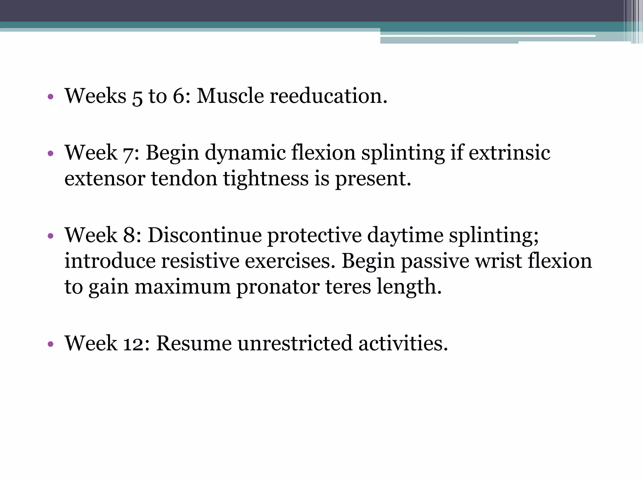 Pre and post operative management in tendon transfer | PPTX