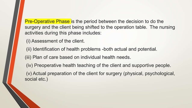 PRE AND POST –OPERATIVE NURSING CARE.pptx
