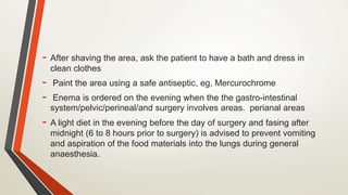 PRE AND POST –OPERATIVE NURSING CARE.pptx