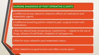 PRE AND POST –OPERATIVE NURSING CARE.pptx