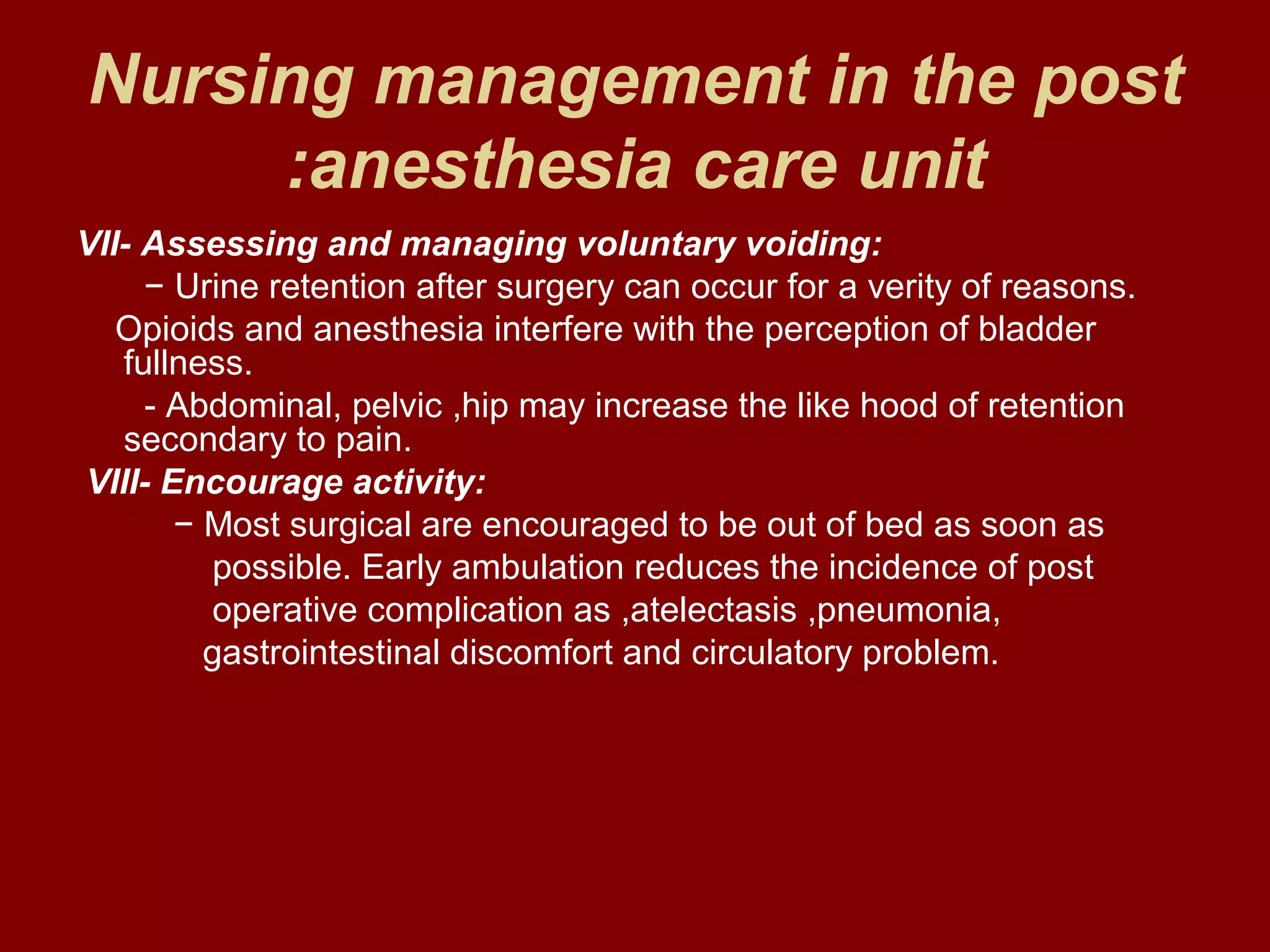 Pre and post operative nursing management ksu | PPT
