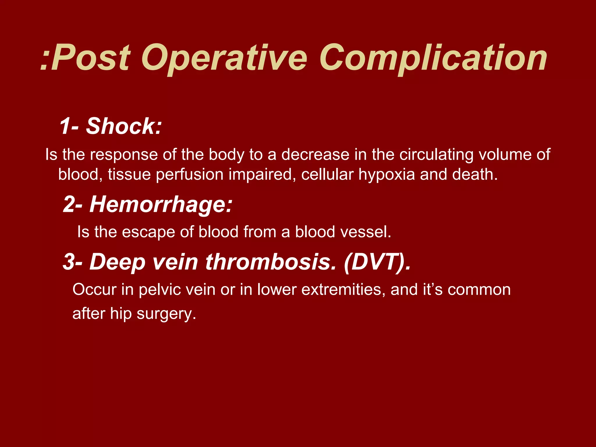 Pre and post operative nursing management ksu | PPT