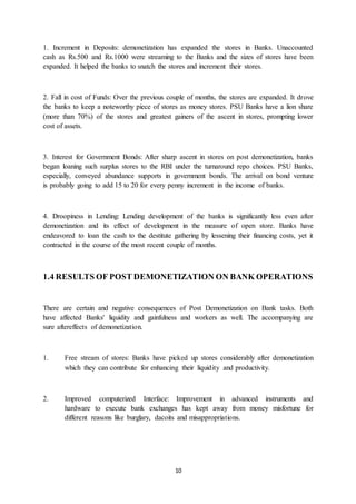 Pre and post study of demonetisation | DOCX