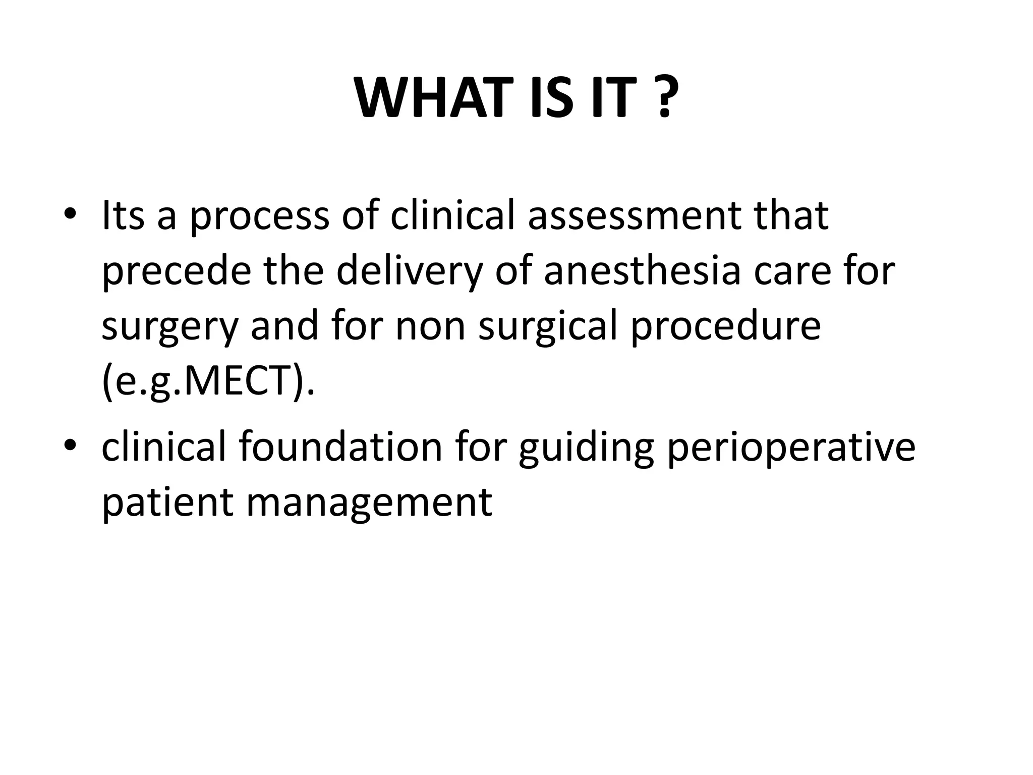 Preanesthesia evaluation (pac) | PPTX