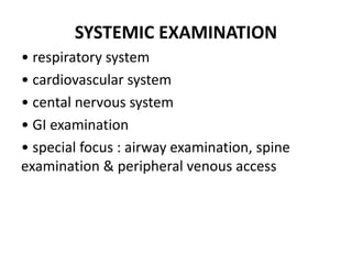 Preanesthesia evaluation (pac) | PPTX | Lung and Respiratory Health ...
