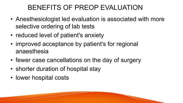 Pre anesthetic evaluation | PPTX | Heart and Cardiovascular Diseases ...