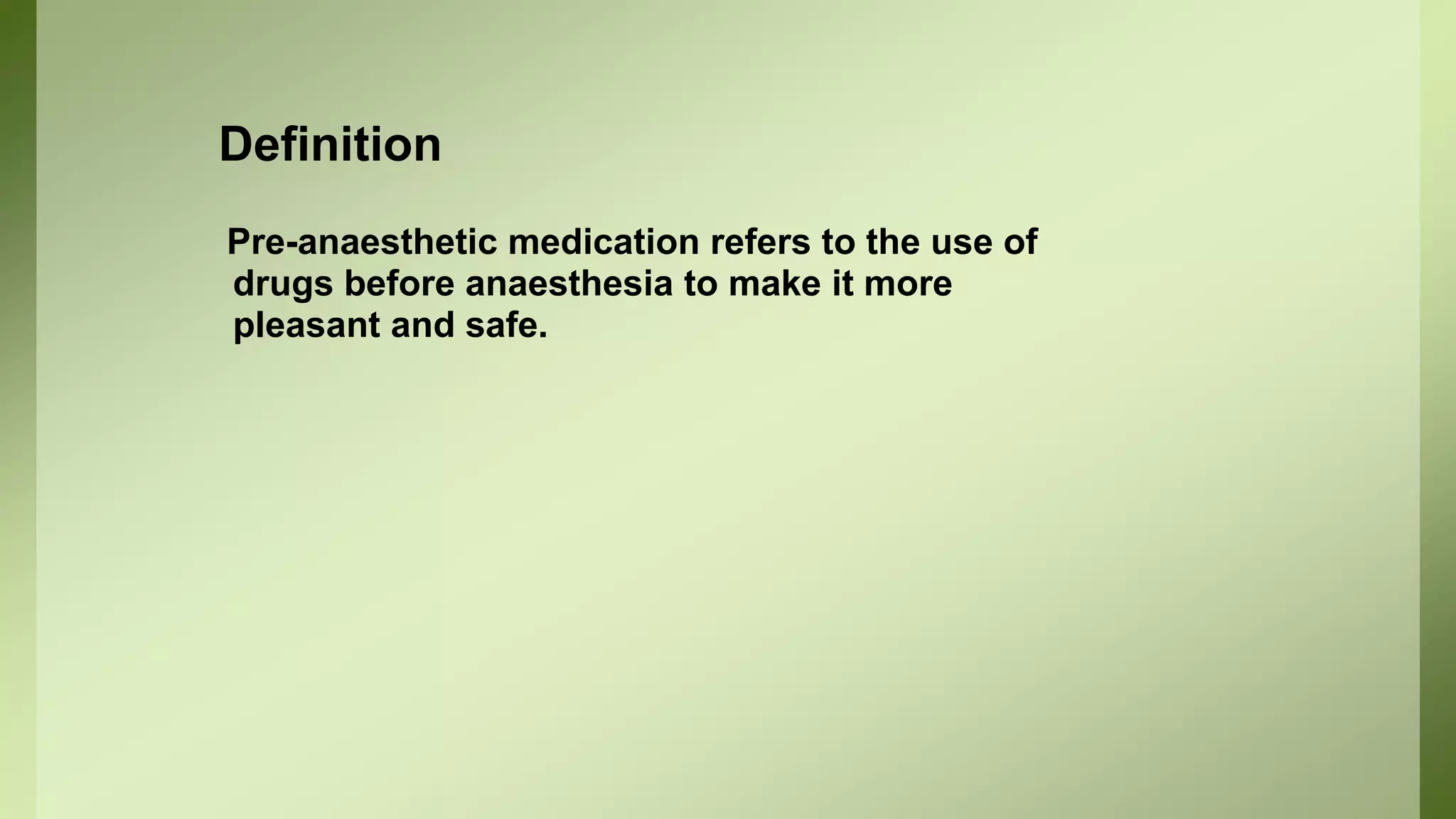 Pre anesthetic medications by Meghana C | PPTX
