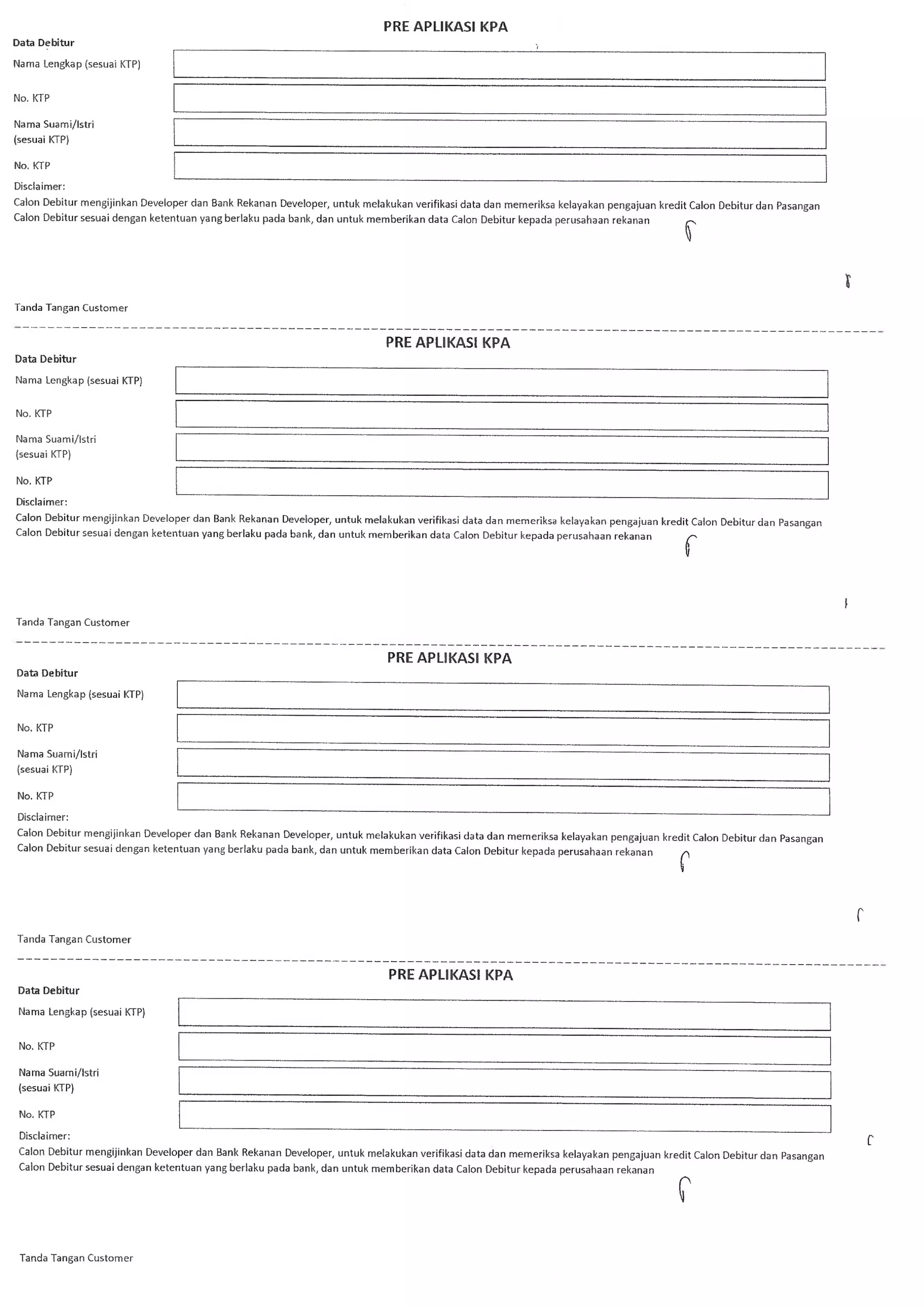 Pre aplikasi kpa | PDF