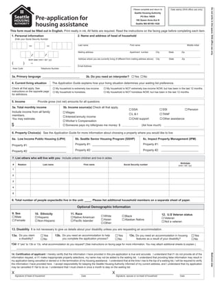 Pre application form_english | PDF
