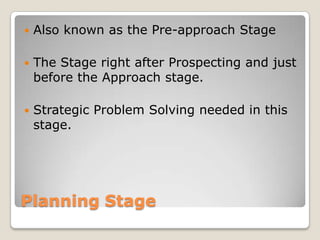 Sales Process Preapproach | PPTX