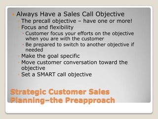 Sales Process Preapproach | PPTX