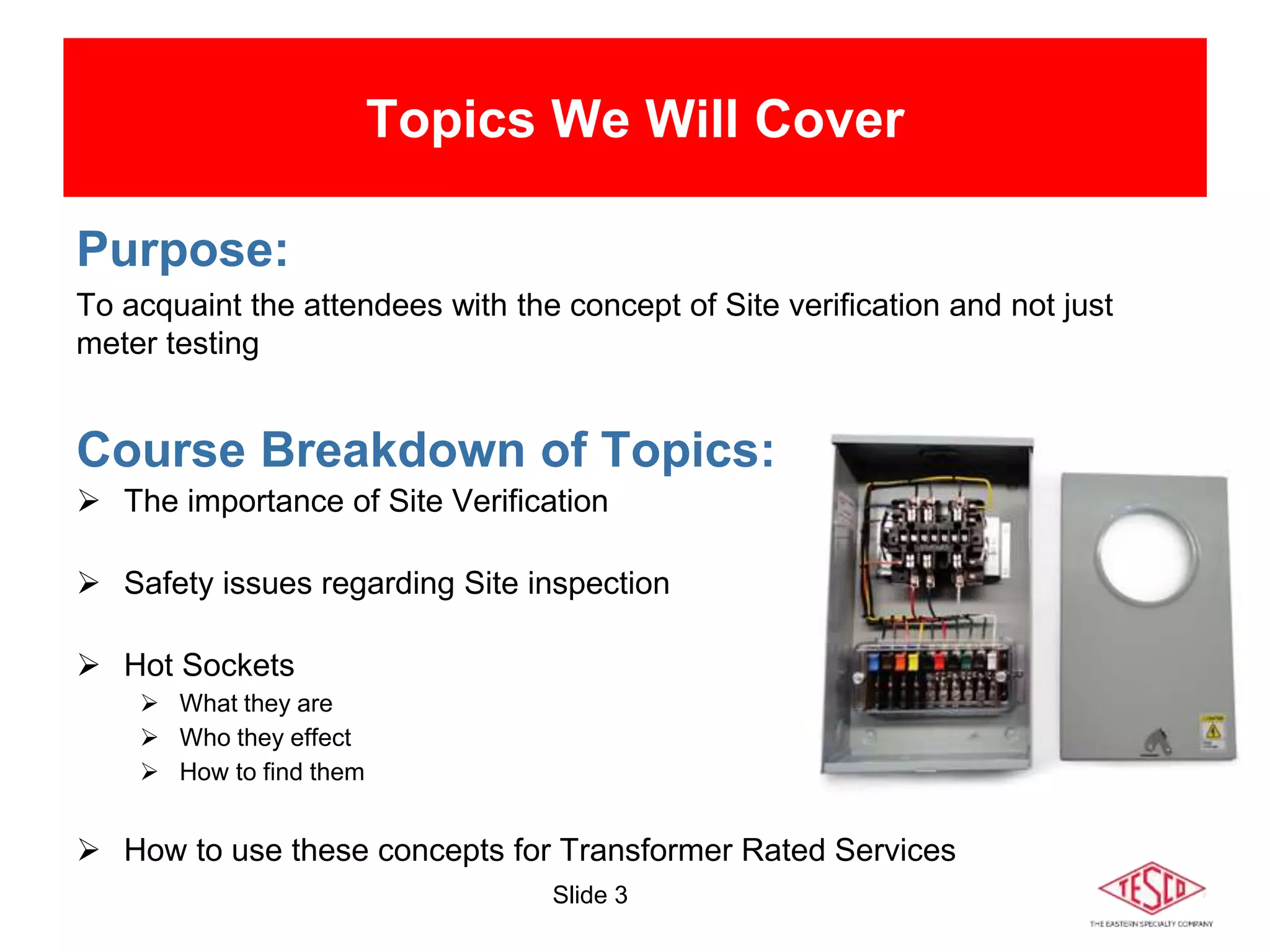 Site Verification for Self-Contained Hot Socket Detection | PPTX ...
