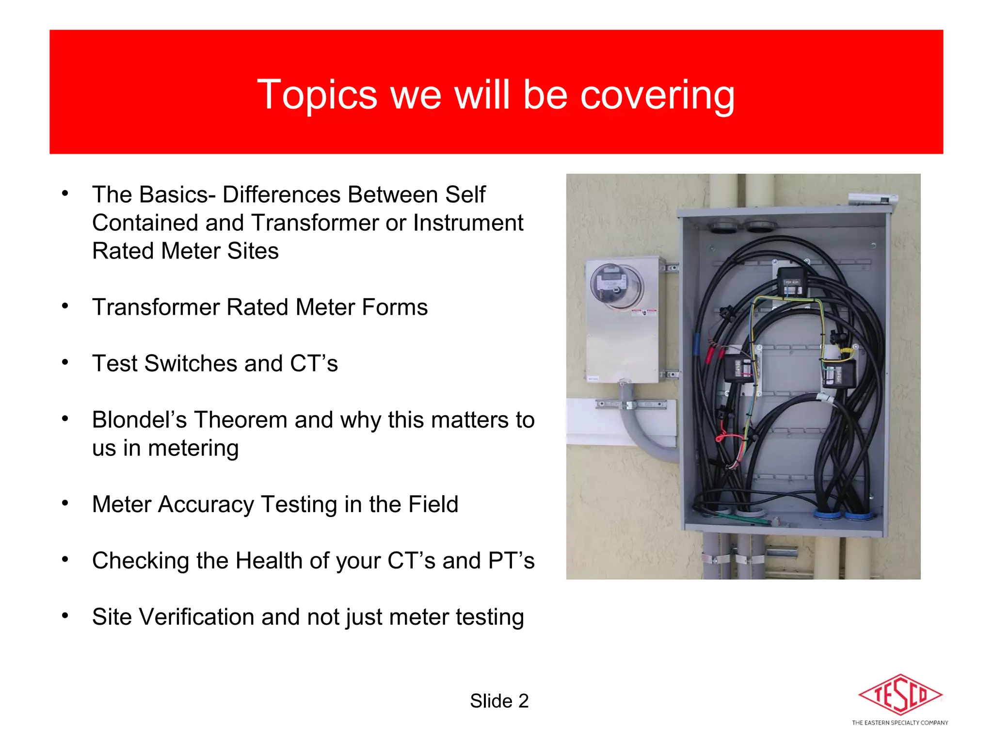 Transformer Rated Metering Site Verification | PPT