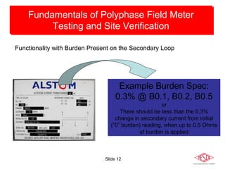 Transformer Rated Metering Site Verification | PPT
