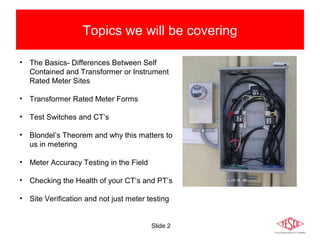 Transformer Rated Metering Site Verification | PPT