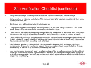 Transformer Rated Metering Site Verification | PPT