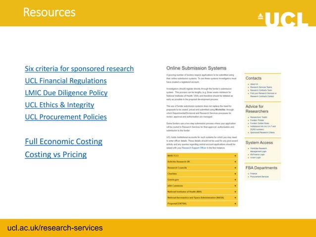 Pre award best practice bitesize | PPT