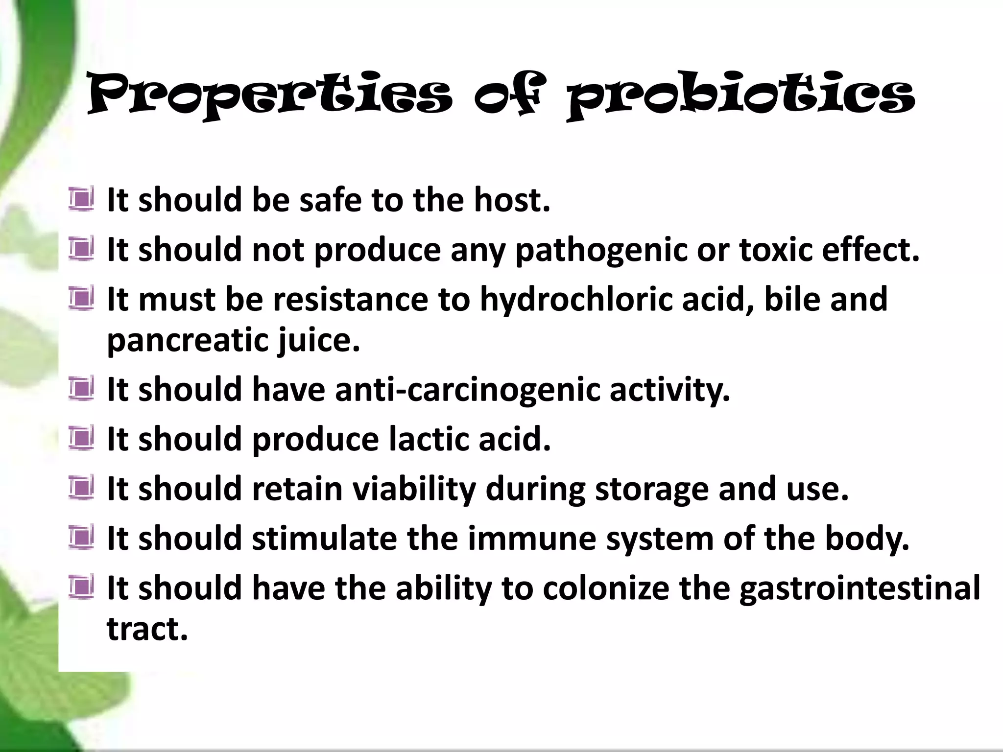 Prebiotic and probiotic. | PPTX